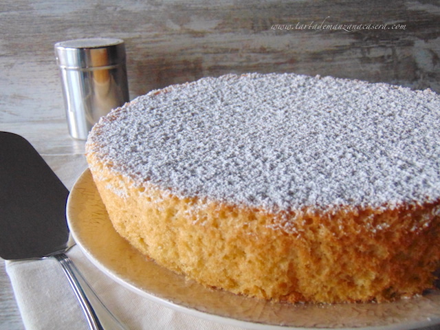 Bizcocho Pan di Spagna | Tarta de manzana